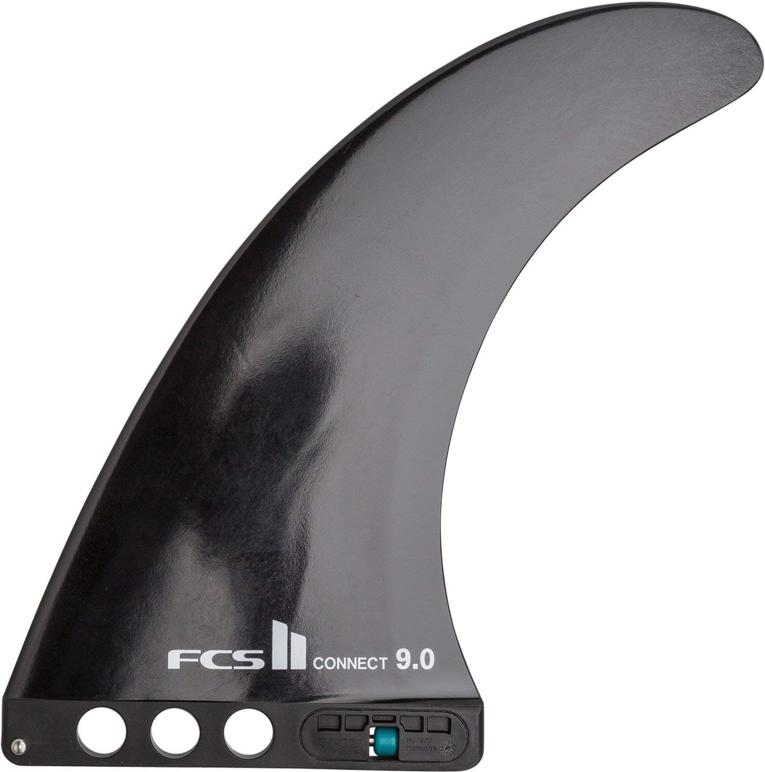 FCS II Connect GF Longboard Center Fin - 9 inch, Black | Cowells Surf Shop